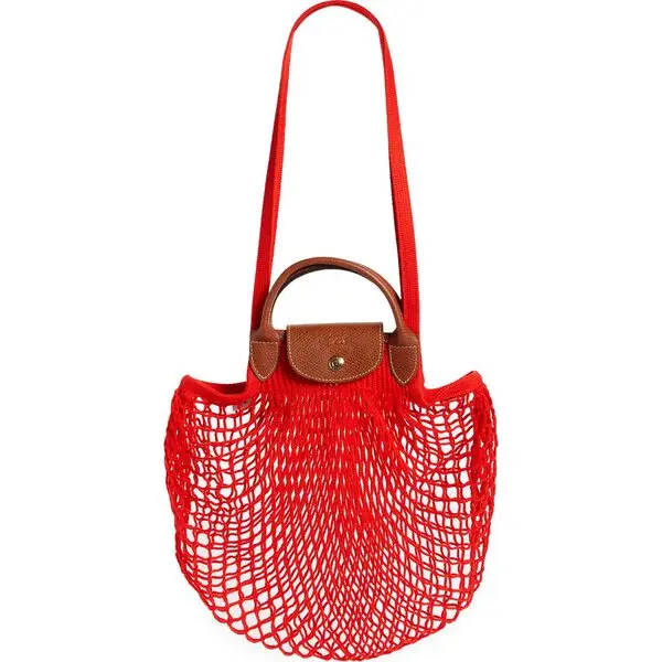 Longchamp Le Pliage Filet Knit Shoulder Bag