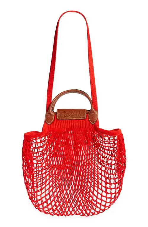 Longchamp Le Pliage Filet Knit Shoulder Bag
