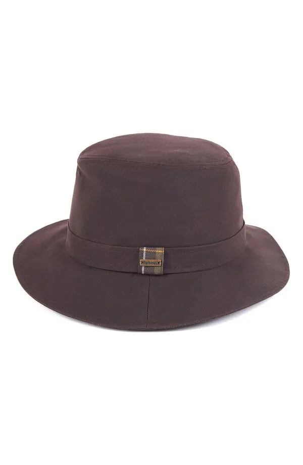 Barbour Vintage Wax Bushman Hat - Rustic