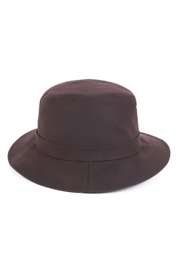Barbour Vintage Wax Bushman Hat - Rustic