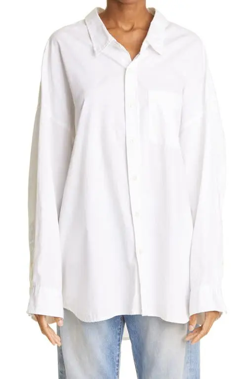 R13 Oversized Oxford Shirt - White