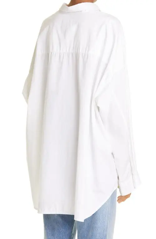 R13 Oversized Oxford Shirt - White