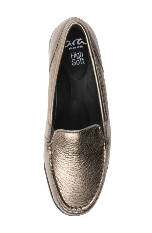 ARA Dewitt Platform Loafer - Taiga Metallic