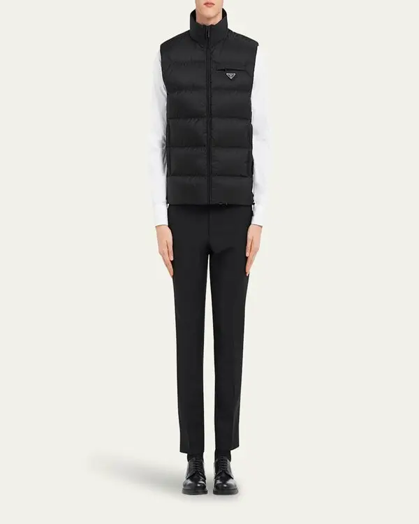 Prada Re-nylon Down Vest - Cacao
