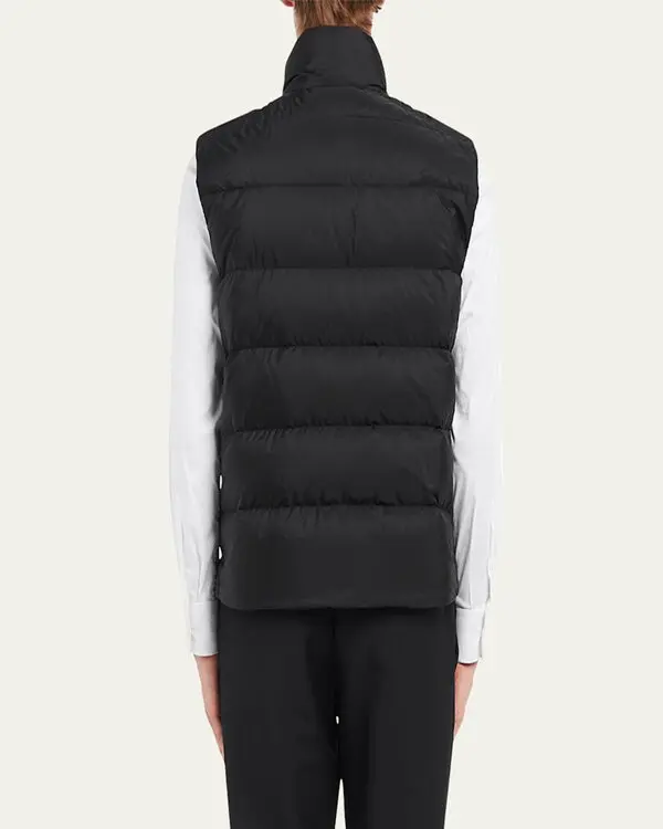 Prada Re-nylon Down Vest - Cacao
