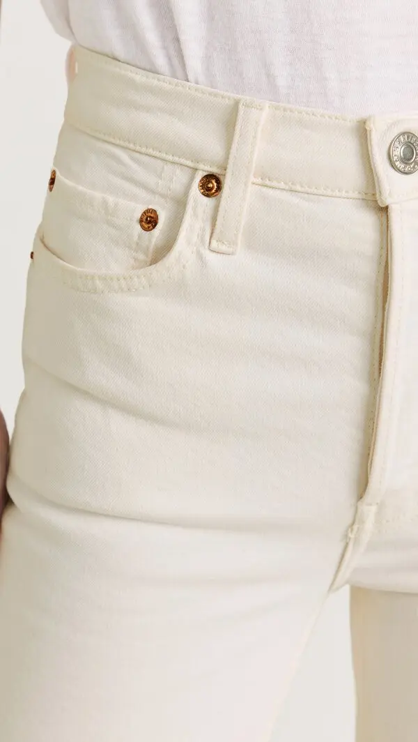 RE/DONE 70s Stovepipe Jeans - Vintage White