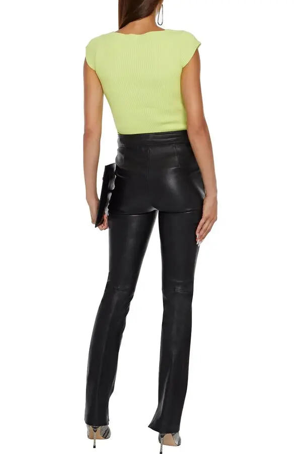 Helmut Lang Neon Ribbedknit Top