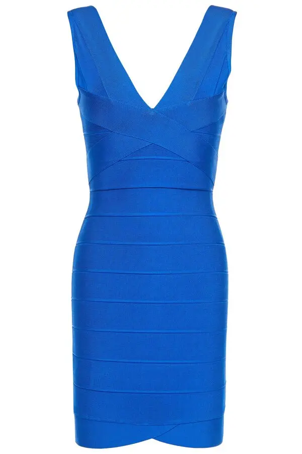Herve Leger Bandage Mini Dress - Cobalt Blue