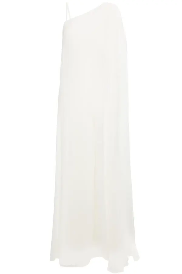Halston Chelsea Layered Draped Jumpsuit - Off-white