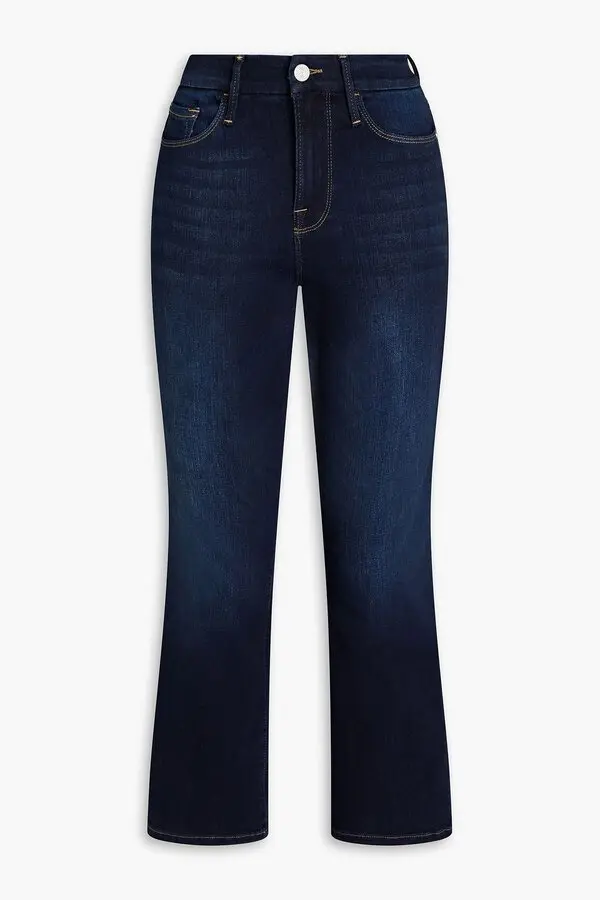 FRAME Le Crop Mini Boot Jeans - Dark Denim