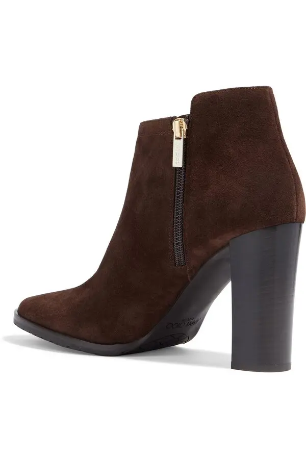 JIMMY CHOO Hart 95 Suede Ankle Boots