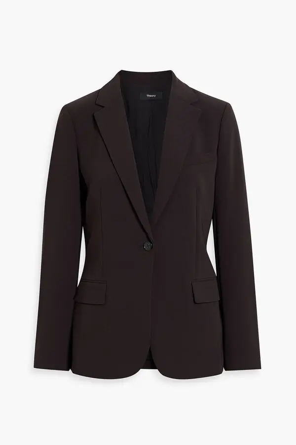 Theory Crepe Blazer - Brown