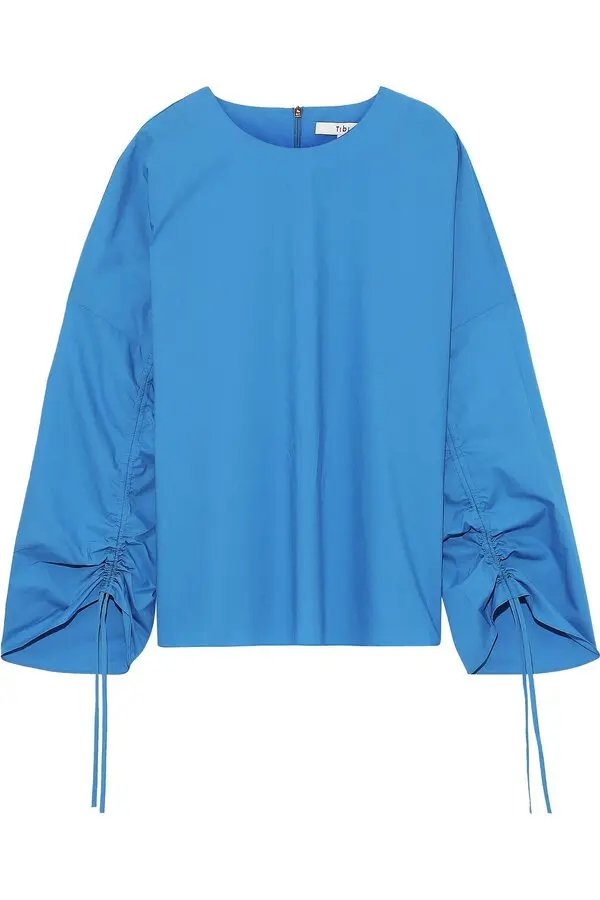 Tibi Cotton-poplin Top