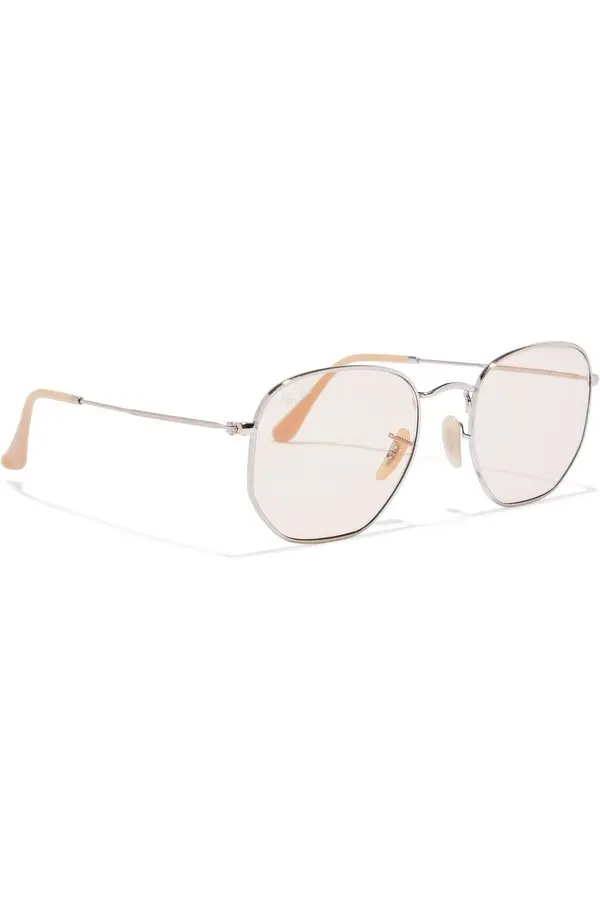 Ray-ban Hexagon-frame -tone Sunglasses Metallic