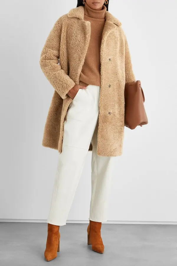 Iris & Ink Elgantine Shearling Coat