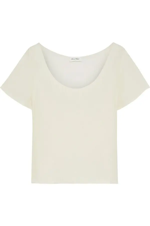 American Vintage Liko Crepe De Chine Top - Ivory