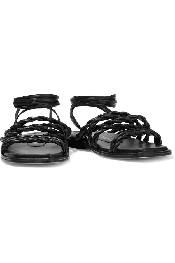 STUART WEITZMAN Calypso Braided Leather Sandals