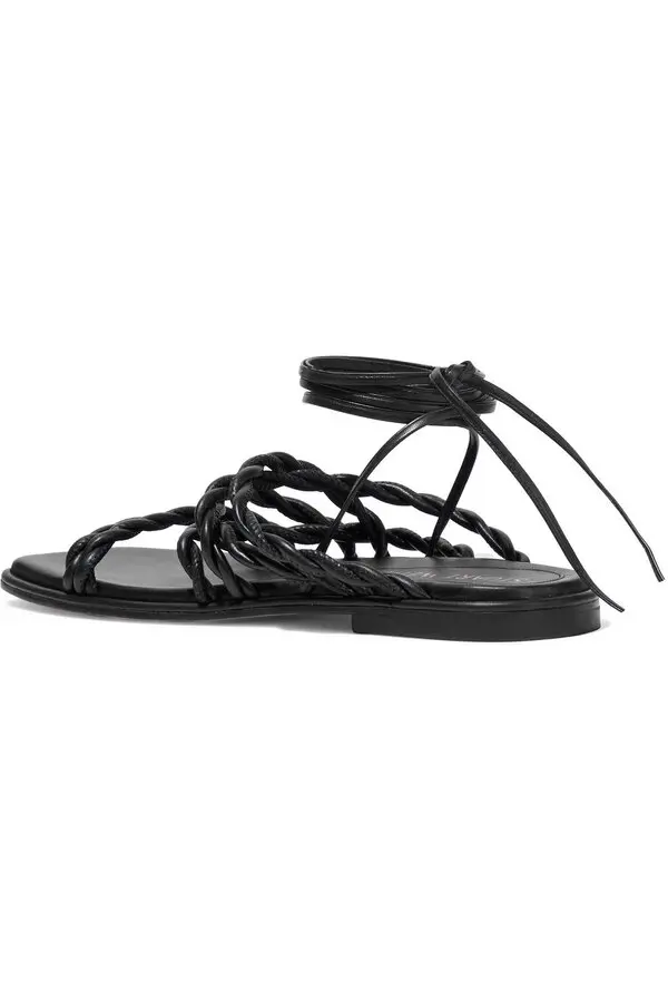 STUART WEITZMAN Calypso Braided Leather Sandals