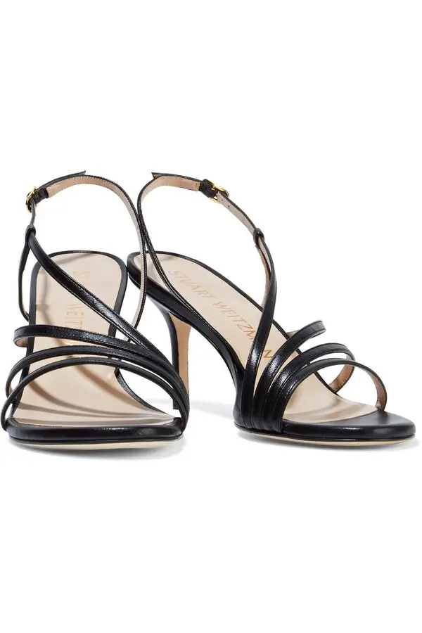 STUART WEITZMAN Melodie 75 Leather Slingback Sandals