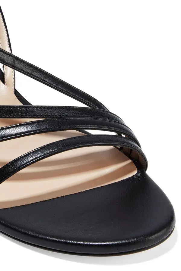 STUART WEITZMAN Melodie 75 Leather Slingback Sandals