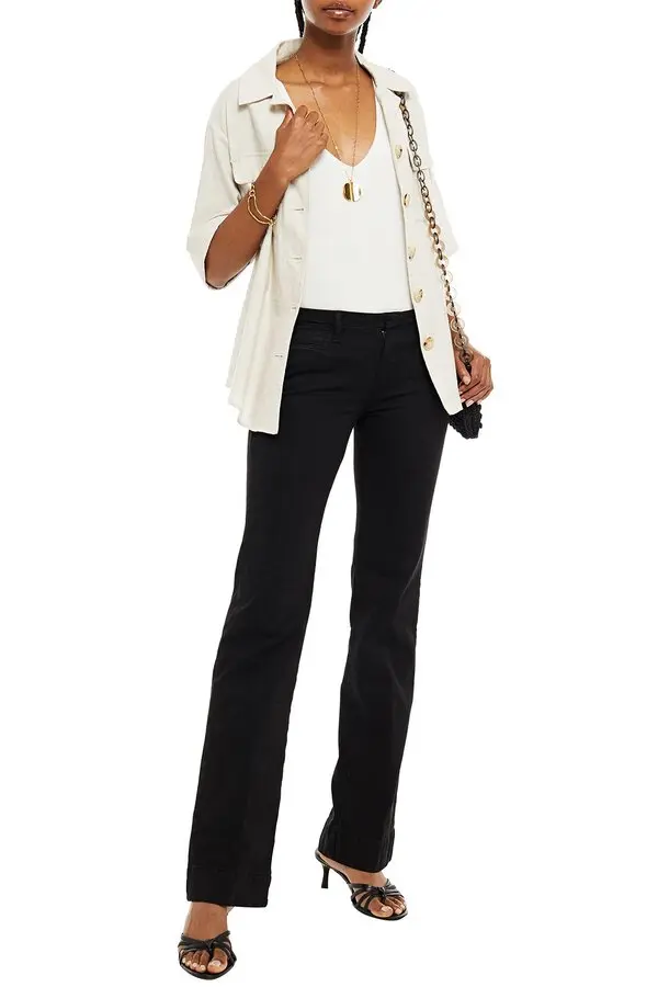 Ba&sh Ross Cotton-blend Twill Bootcut Pants