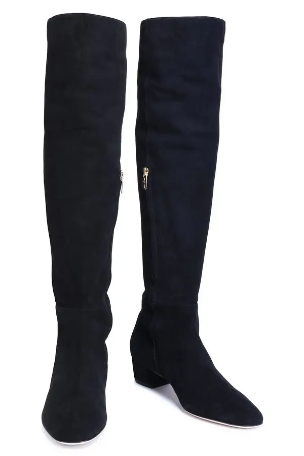 SERGIO ROSSI Suede Over-the-knee Boots