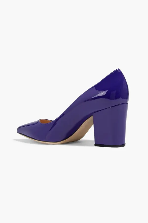 SERGIO ROSSI Patent Leather Pumps - Purple