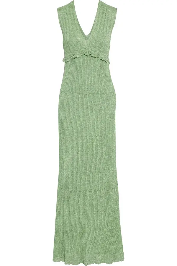 slim fit dress slacks Zara Midi Dress Green – Augustine main image 1
