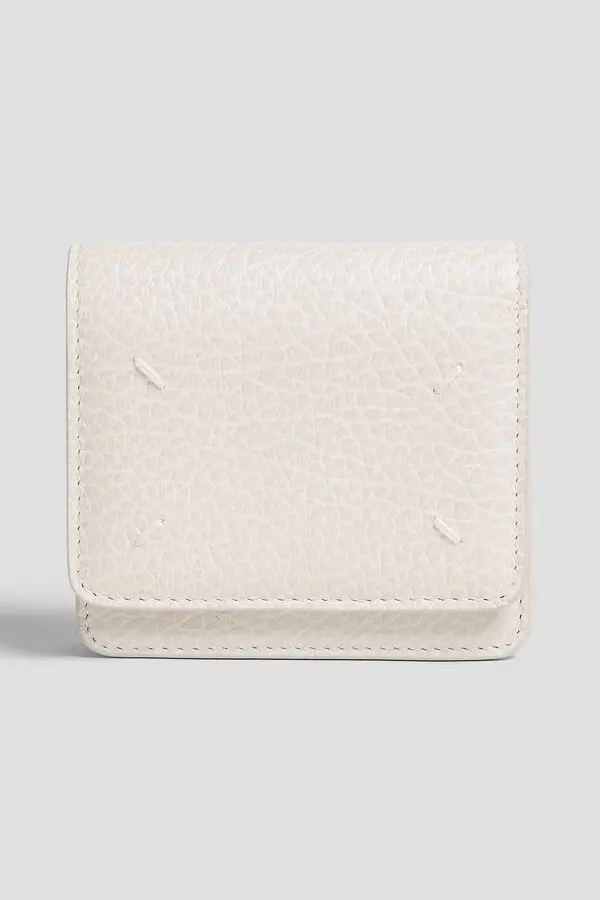 MAISON MARGIELA Pebbled-leather Wallet - Ivory