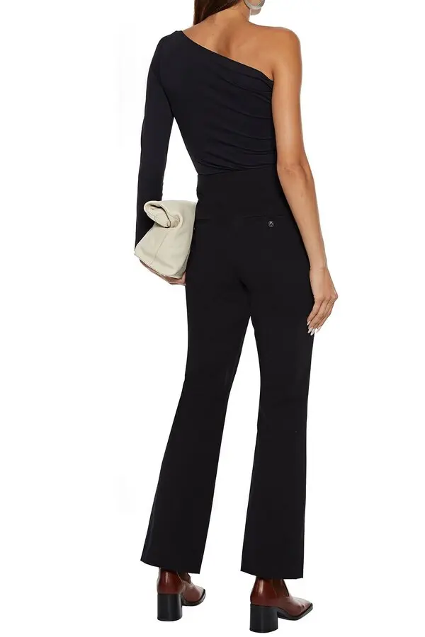 Helmut Lang One-shoulder Stretch-knit Top