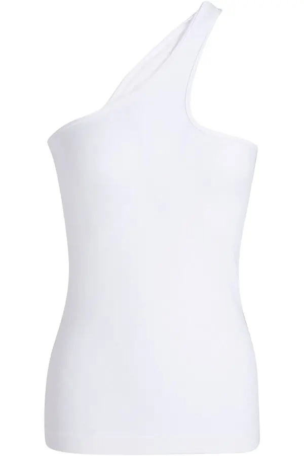 Helmut Lang One-shoulder Cutout Top - White