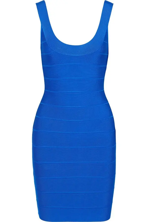 Herve Leger Bandage Mini Dress - Bright Blue