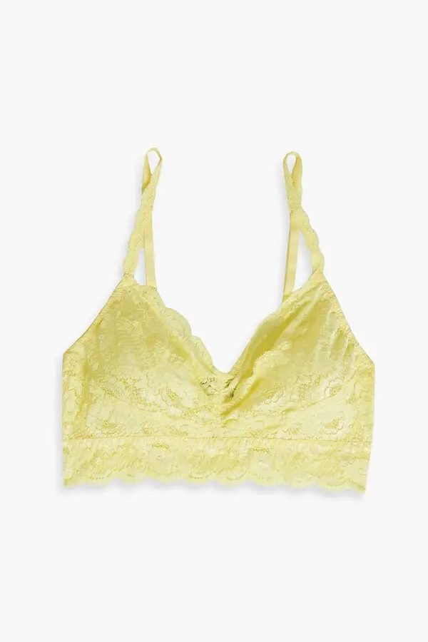 Cosabella Never Say Never Stretchlace Bralette - Pastel Yellow