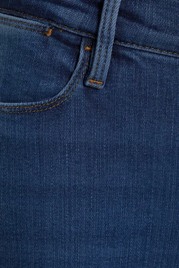 FRAME Le High Skinny High-rise Jeans - Mid Denim
