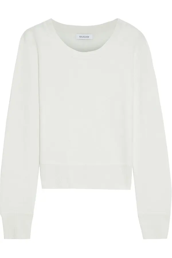 Naadam Cashmere Pullover With Ribbed Trims
