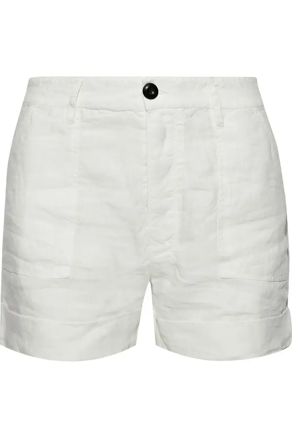 FRAME Le Beau Linen Shorts