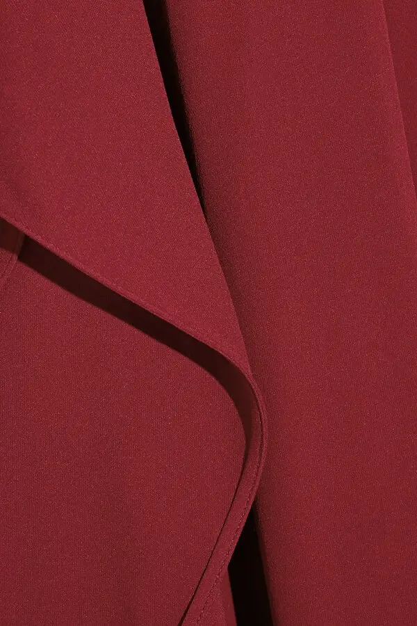 Valentino Garavani Silk-blend Crepe Kaftan Burgundy