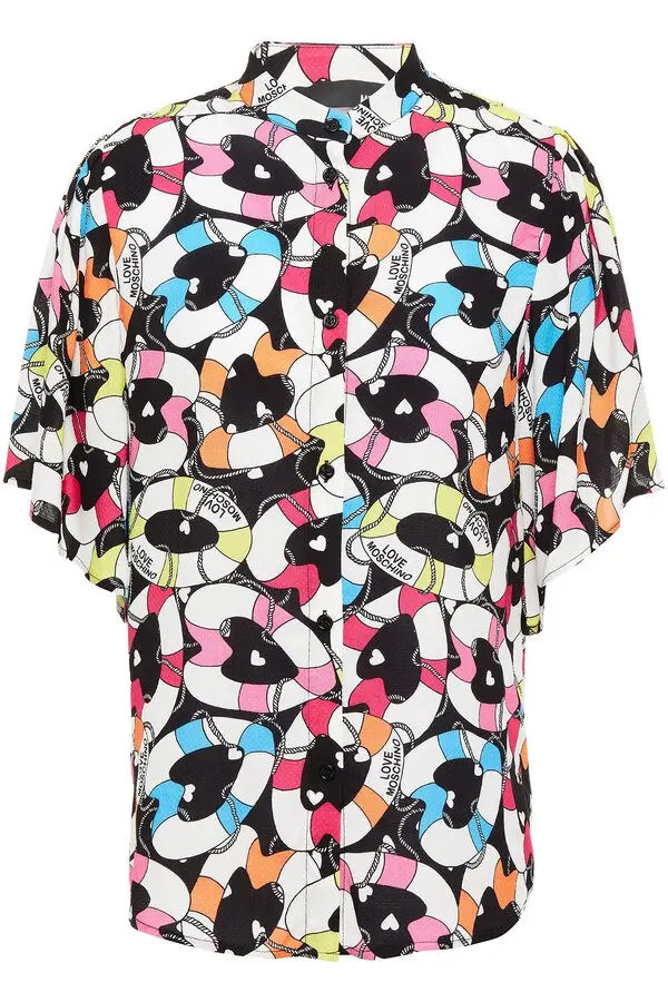 Moschino Printed Jacquard Shirt
