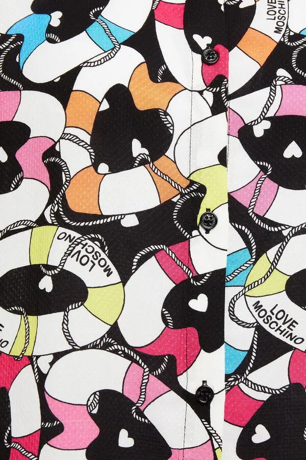 Moschino Printed Jacquard Shirt