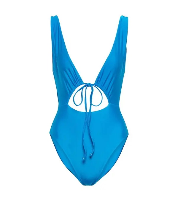 Jade Swim Cava Cutout One-piece Swimsuit - Blue
