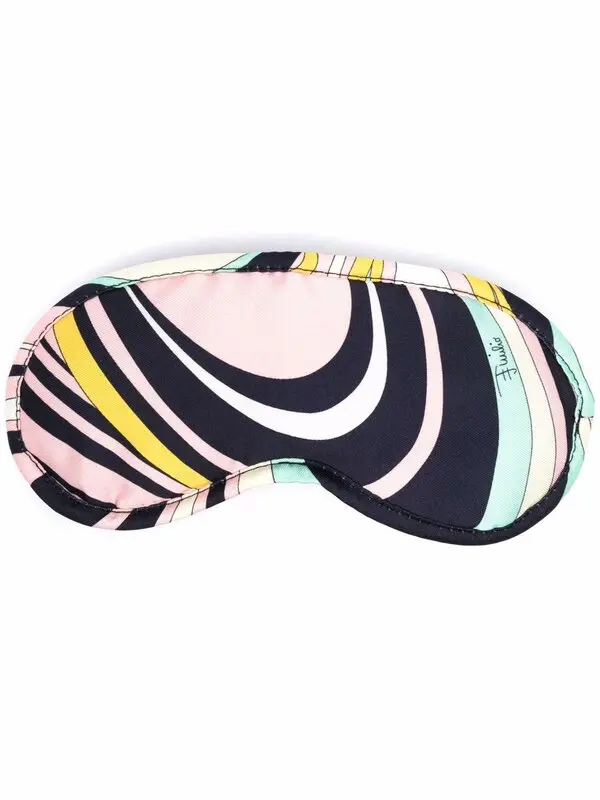 Emilio Pucci Onde Printed Travel Mask - Pink