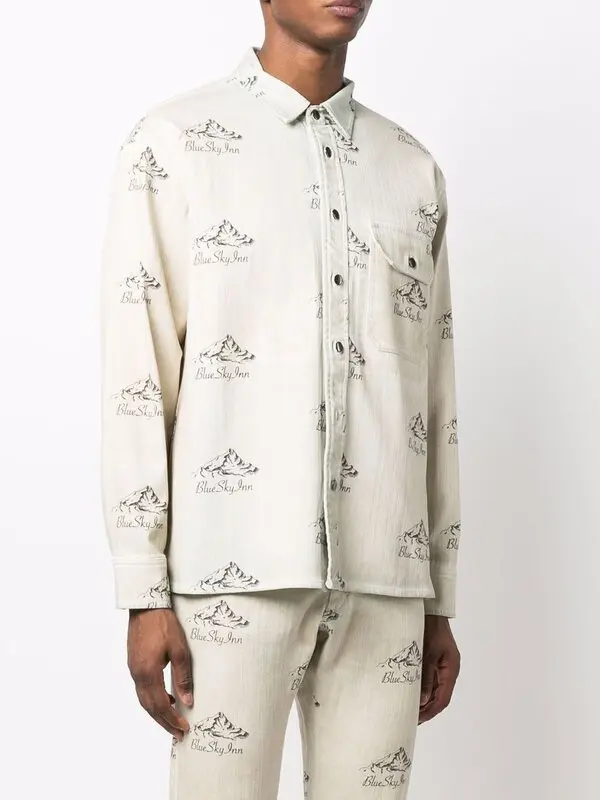 BLUE SKY INN Logo Mountain-print Jacket