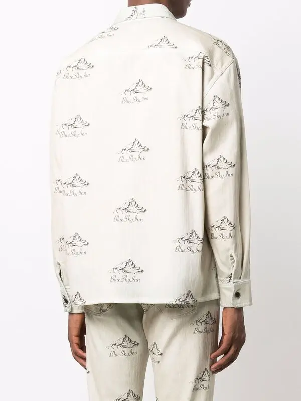 BLUE SKY INN Logo Mountain-print Jacket