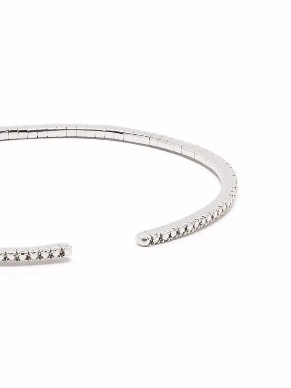 WE BY WHITEBIRD 18kt White Gold Diamond Paulette Bangle