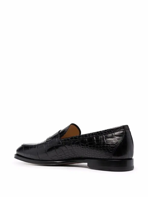 SCAROSSO Stefano Crocodile-embossed Loafers