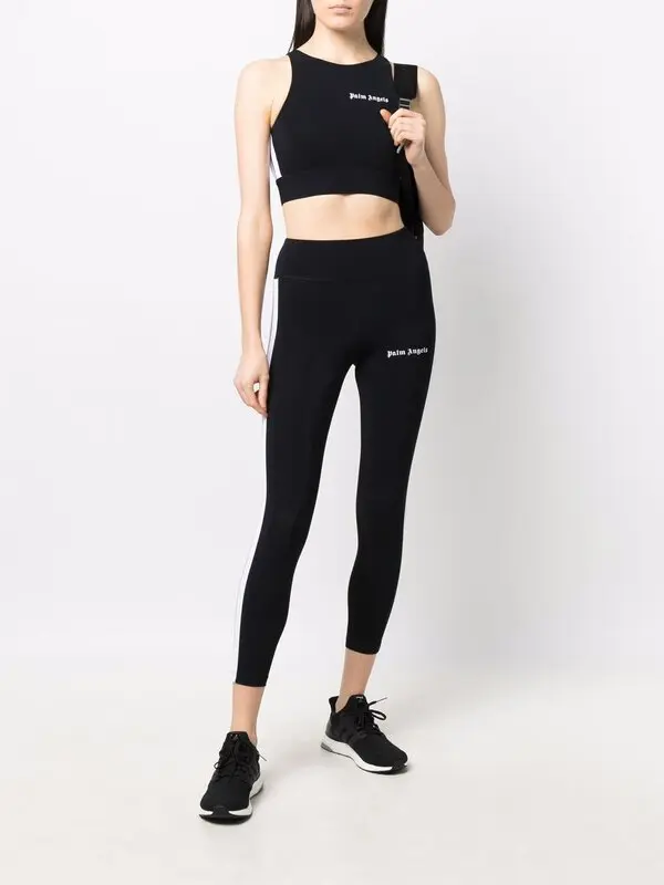Palm Angels Logo-print High-waisted Leggings