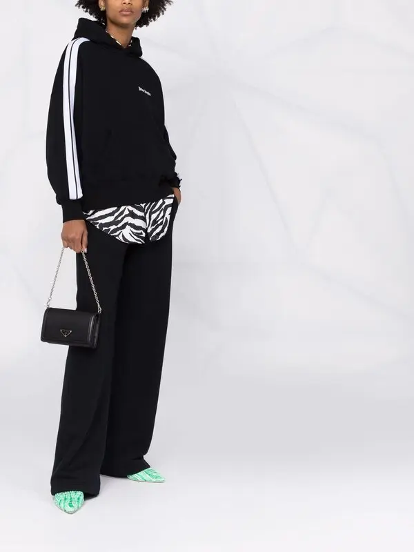 Palm Angels Side Stripe Cotton Hoodie