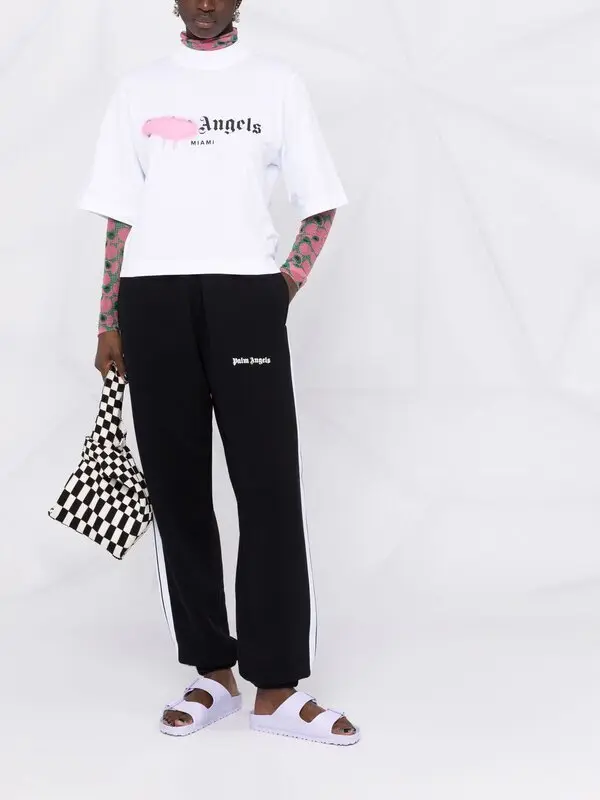 Palm Angels Logo-print Track Pants - Black