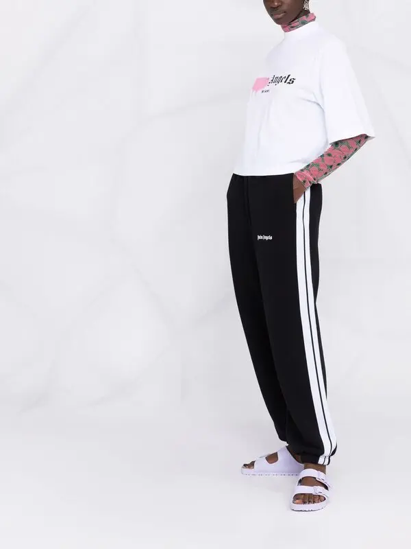 Palm Angels Logo-print Track Pants - Black