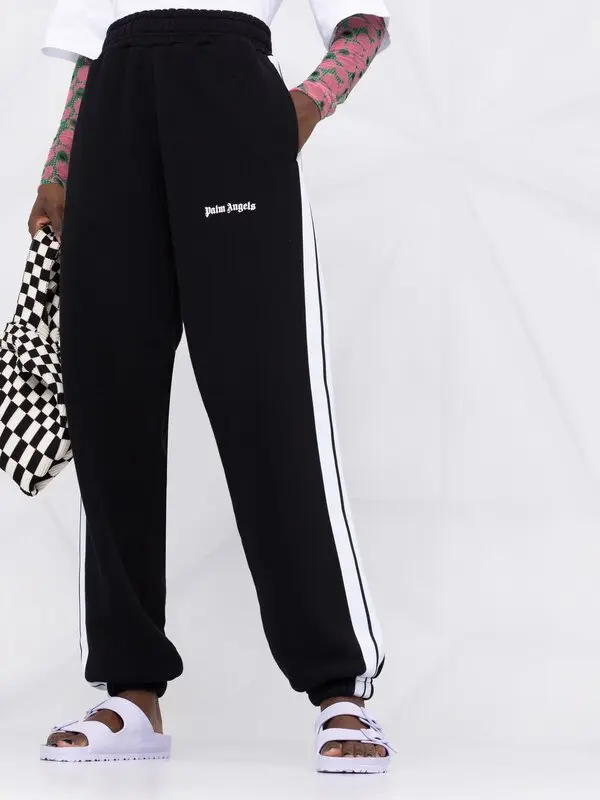 Palm Angels Logo-print Track Pants - Black
